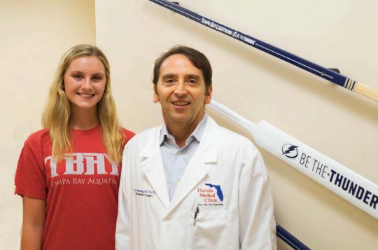 Tampa Sports Medicine Doctor Helps Prep Swimmers - FMC